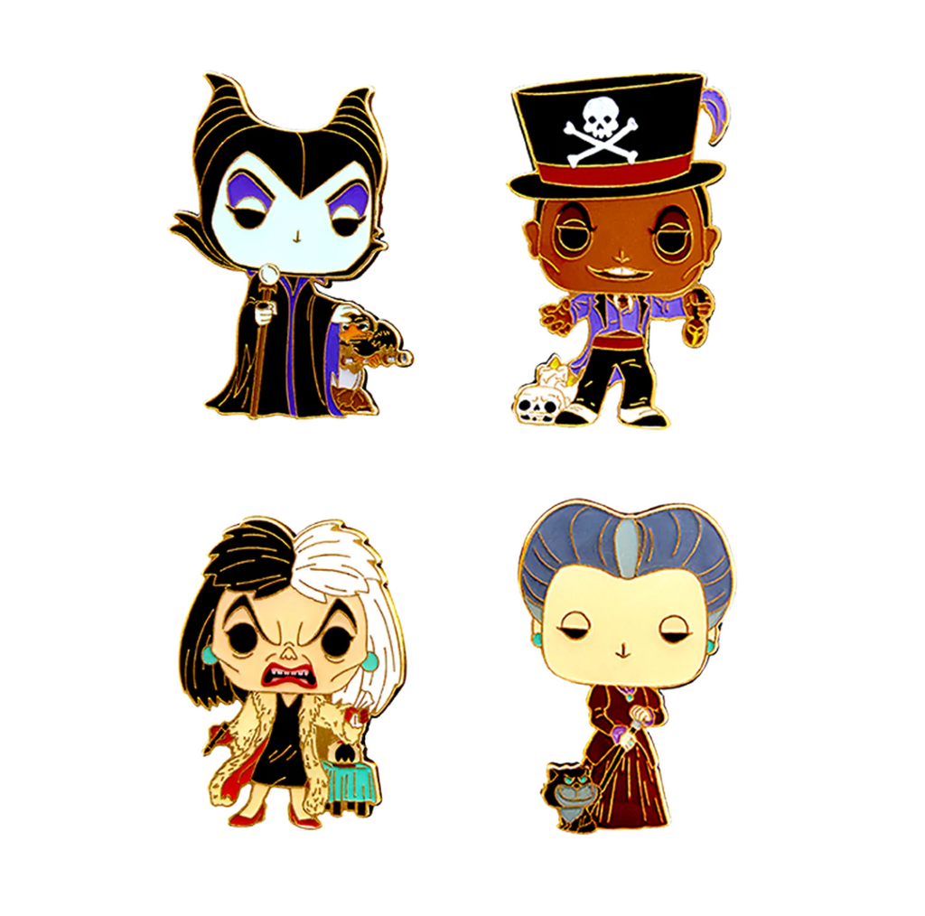 Disney Villains 4-Pack Pin Set | THE MIGHTY HOBBY SHOP Disney Villains 4-Pack Pin Set | THE MIGHTY HOBBY SHOP
